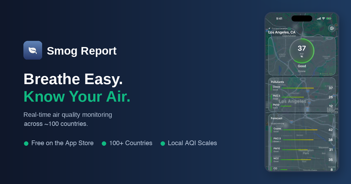 Best Air Quality Apps for iPhone (2026): Honest Comparison - Smog Report